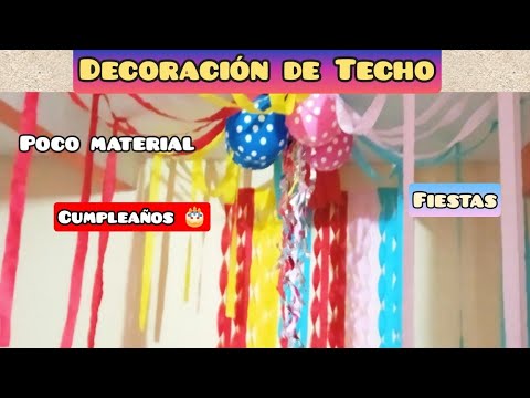 Cómo decorar un techo con papel crepe 【2026 】 ️ Bricolaje